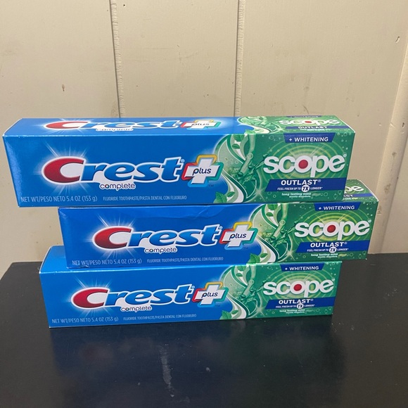 Bath & Body | 6 Add On 3 Boxes Crest Plus Scope Toothpaste | Poshmark